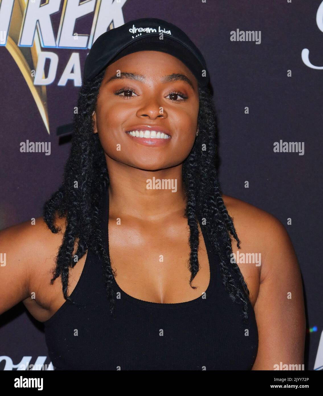 Jeante Godlock arrives at The Star Trek Celebration Red Carpet held at ...