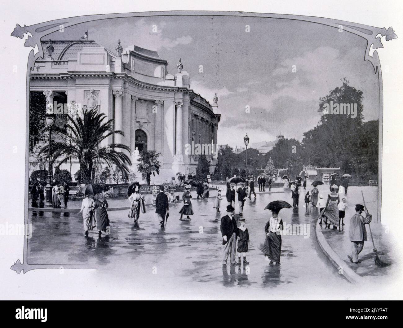 Exposition Universelle (World Fair) Paris, 1900; black and white ...