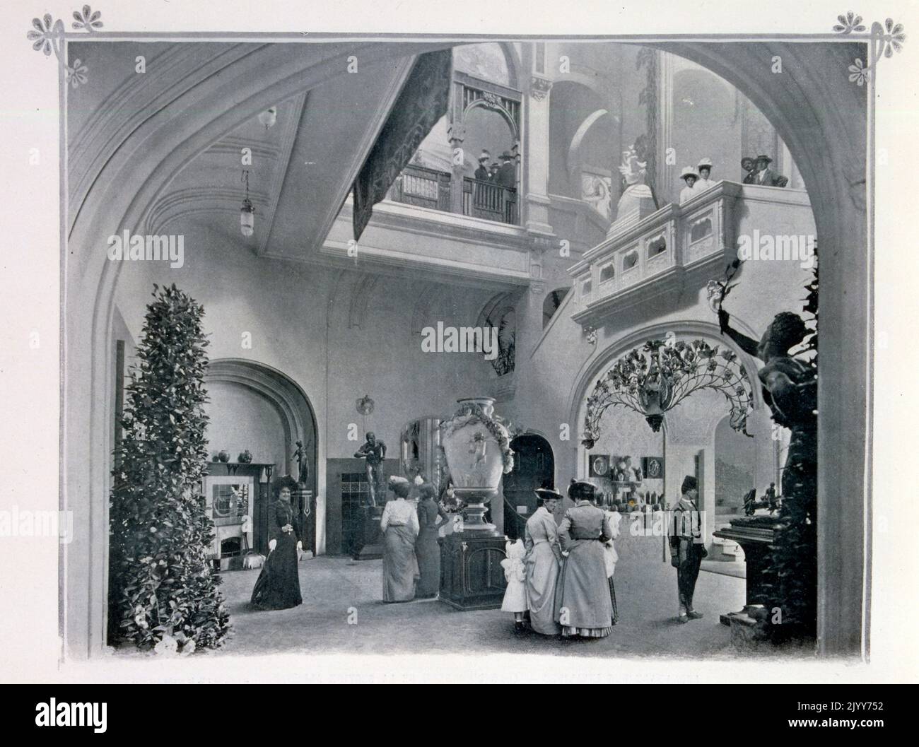 Exposition Universelle (World Fair) Paris, 1900; black and white ...