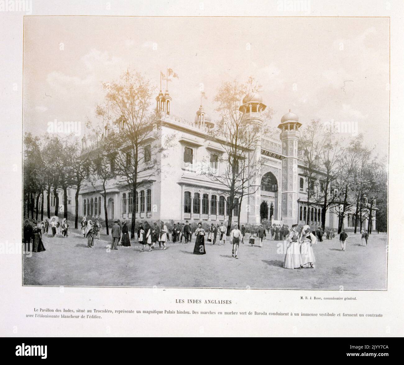 Exposition Universelle (World Fair) Paris, 1900; black and white ...