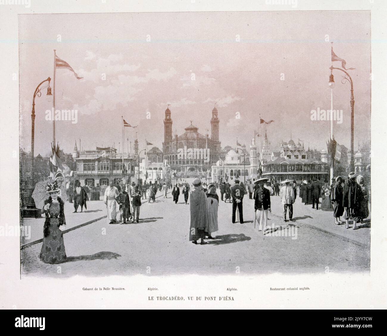 Exposition Universelle (World Fair) Paris, 1900; black and white ...