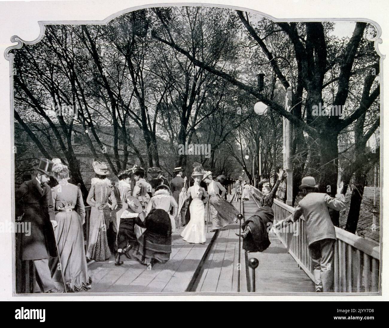 Exposition Universelle (World Fair) Paris, 1900; black and white ...