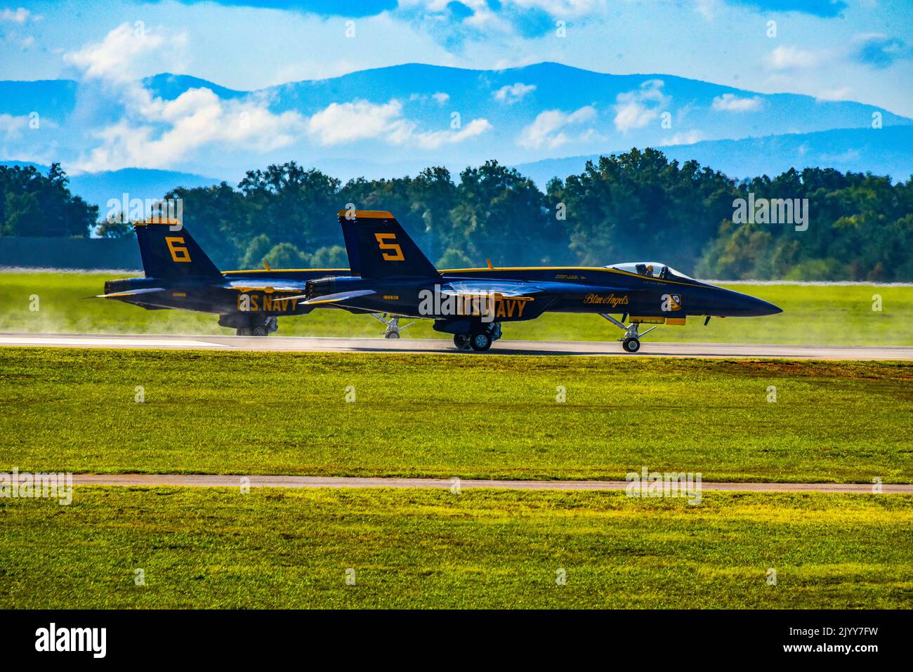 The U.S. Navy Blue Angels have arrived here and have started their ...
