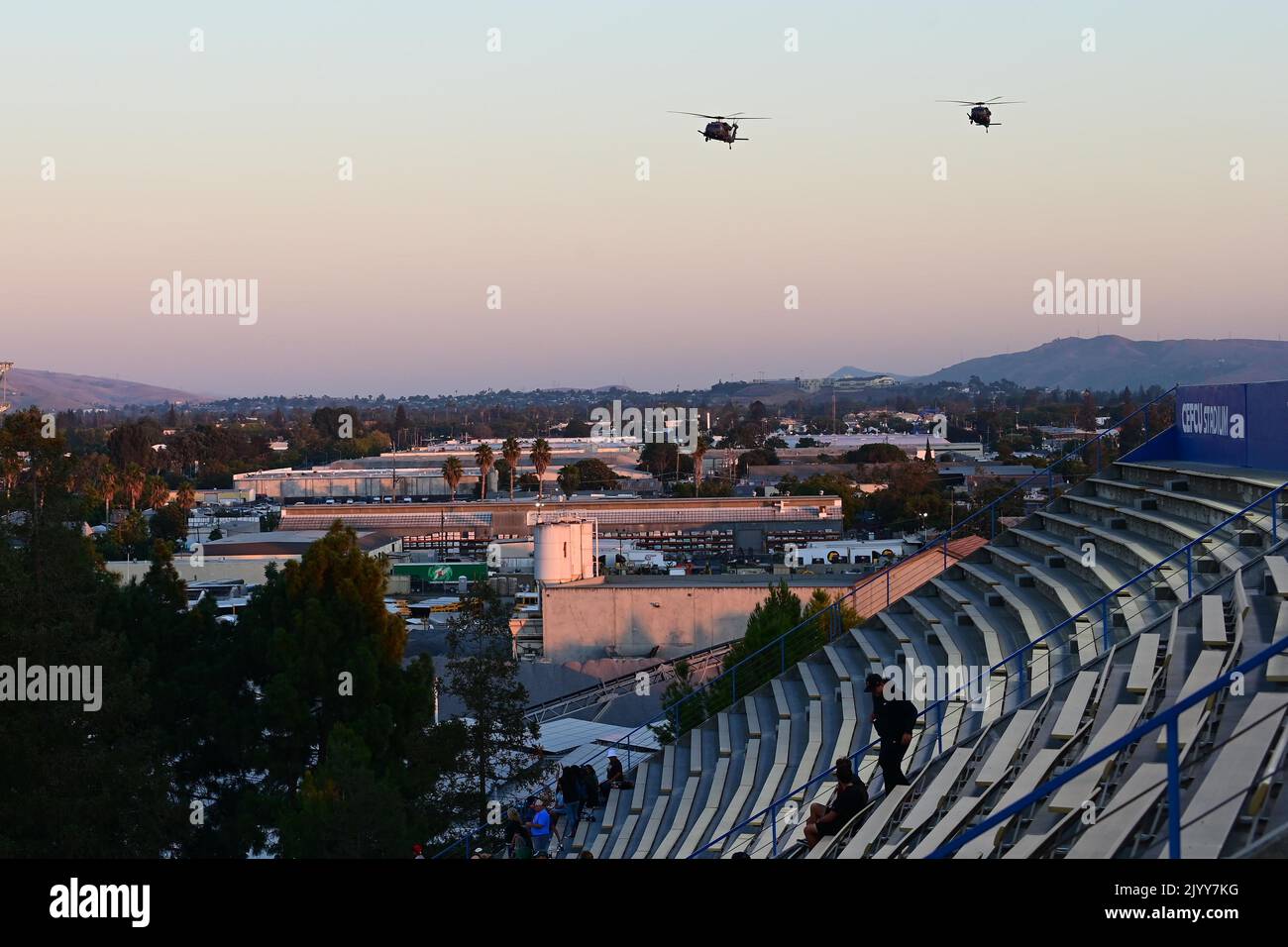 A pair of U.S. Air Force HH-60G Pave Hawk helicopters assigned to the ...