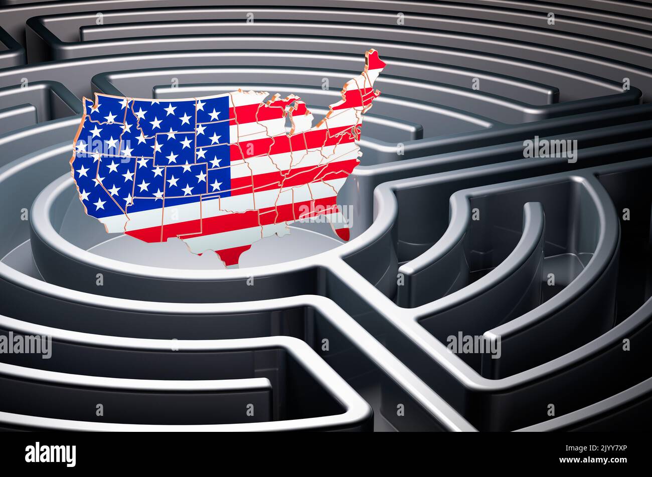 United states political map 3d hi-res stock photography and images - Alamy