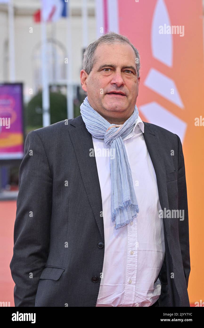 Laurent Vallet attends the screening of the movie Triangle Of Sadness ...