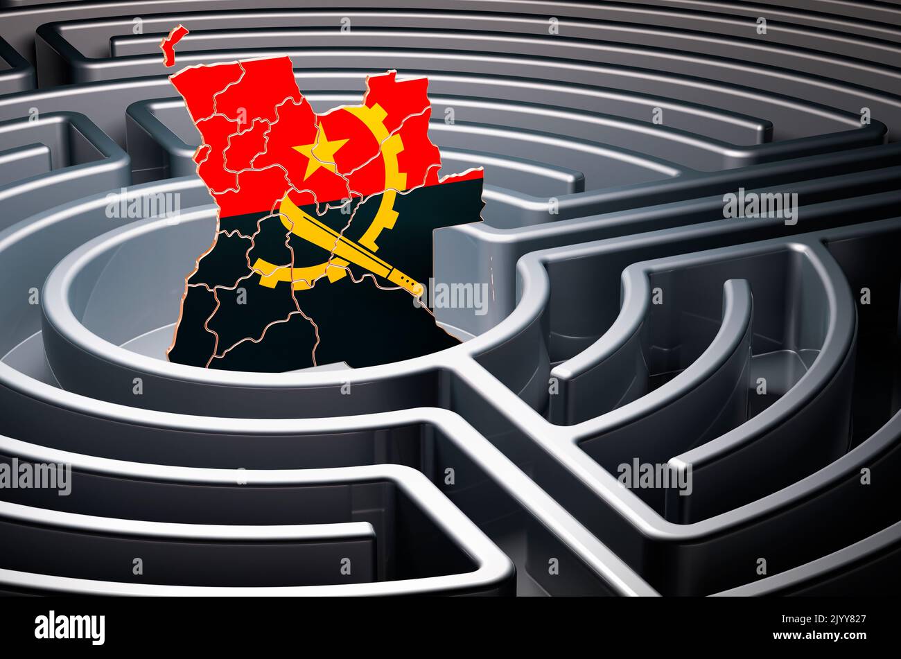 Angolan map hi-res stock photography and images - Alamy