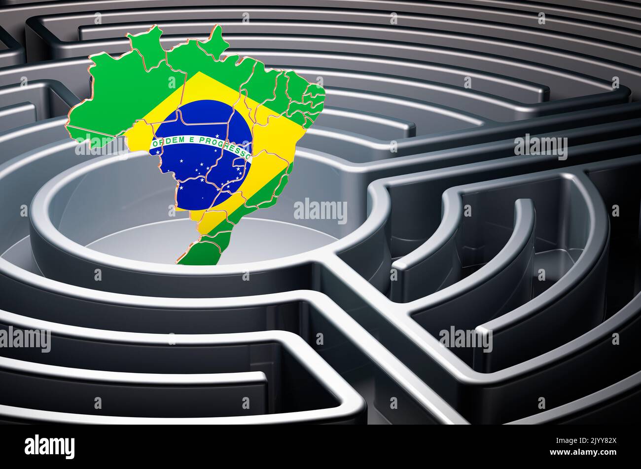 Brazilian illustration map country hi-res stock photography and images ...