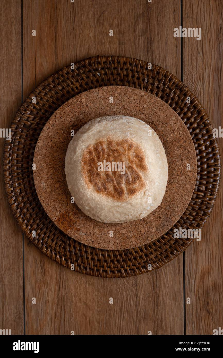 Traditional Portuguese bread Bolo Do Caco Stock Photo - Alamy