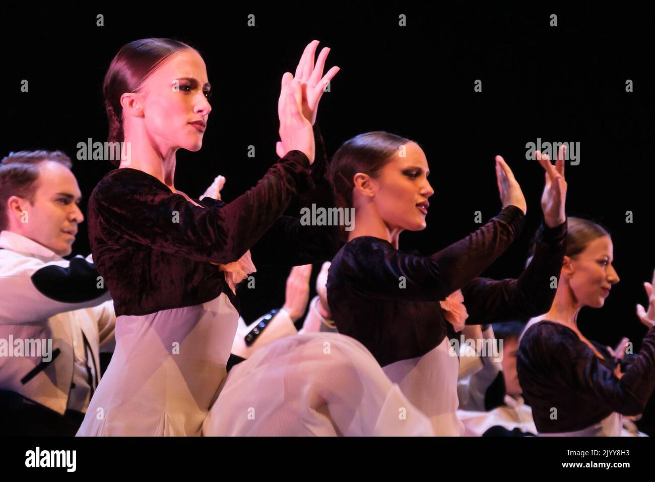 Dancers from the National Ballet of Spain, perform during the ...