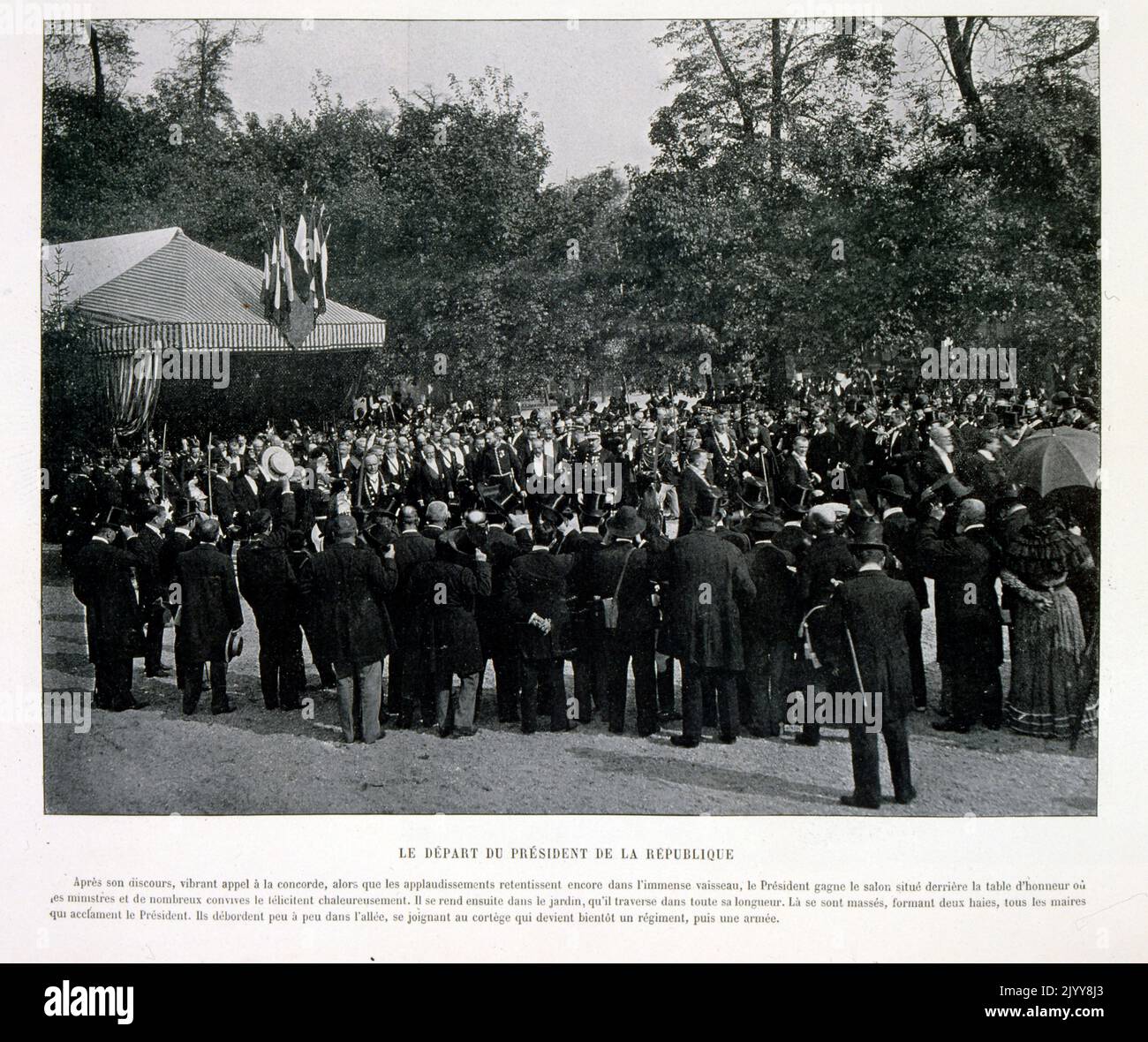 Exposition Universelle (World Fair) Paris, 1889; a black and white ...