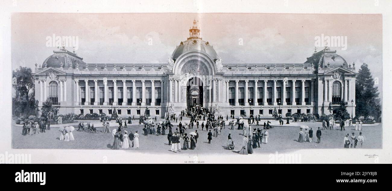 Exposition Universelle (World Fair) Paris, 1889; a black and white ...