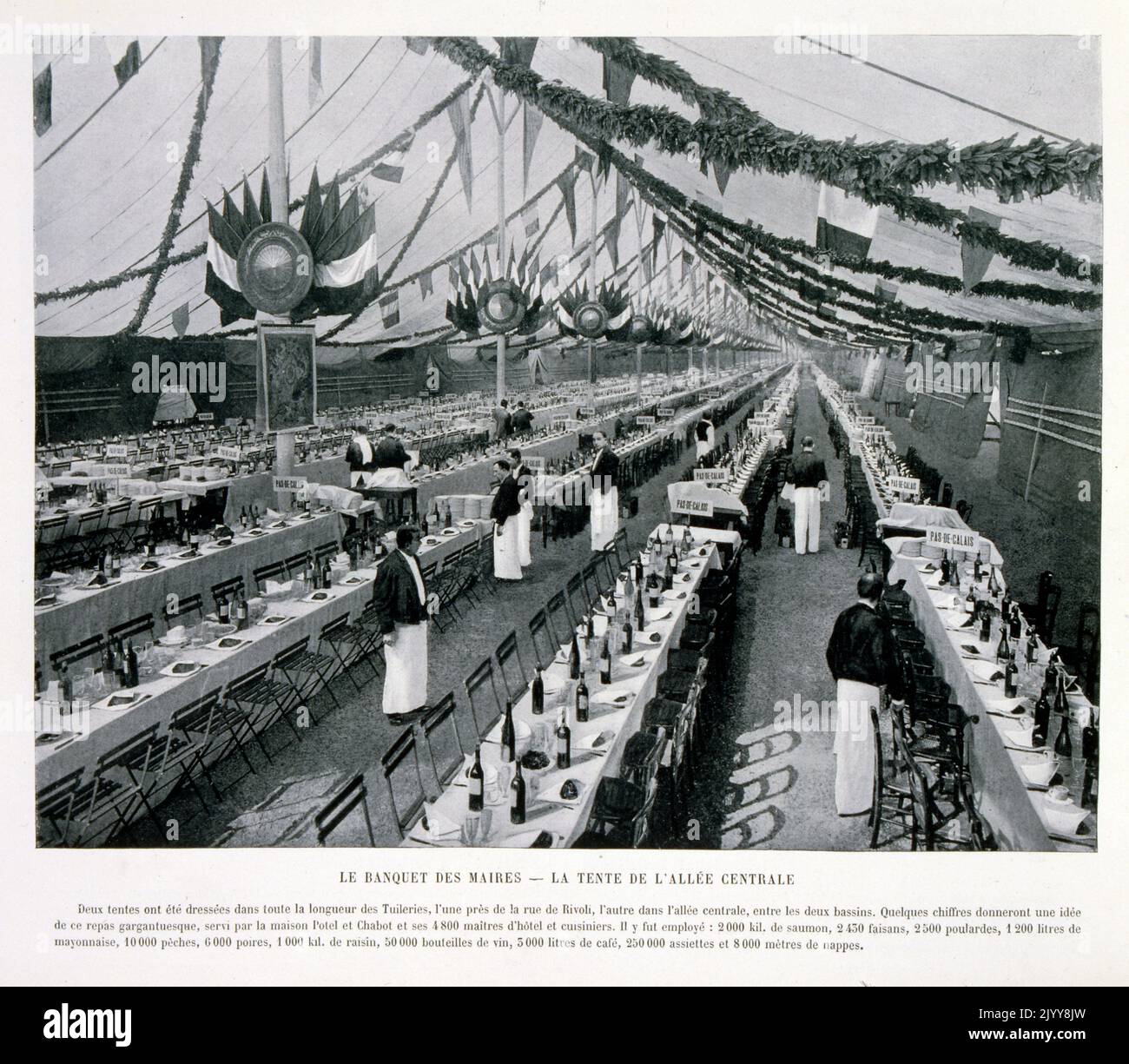 Exposition Universelle (World Fair) Paris, 1889; a black and white ...