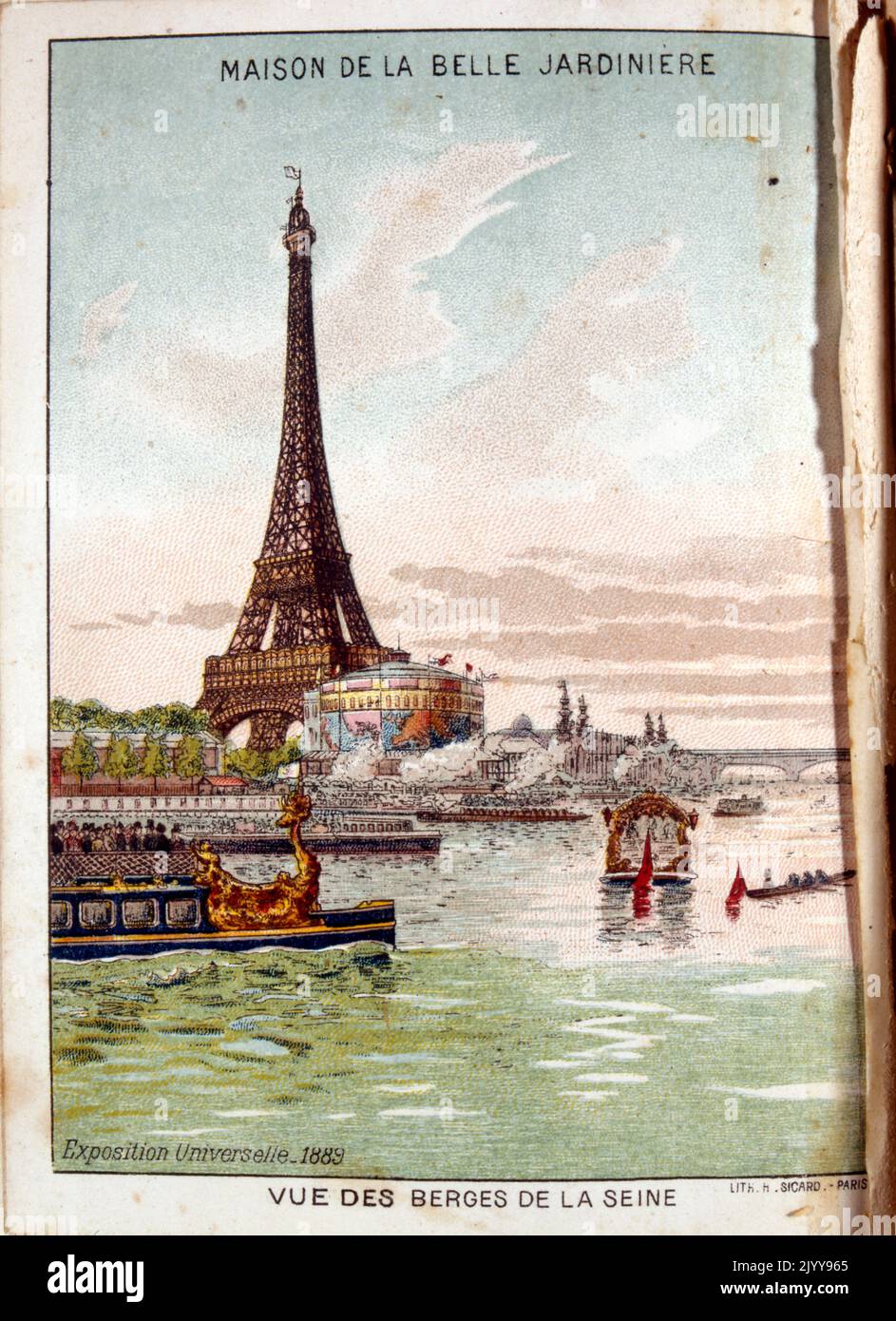 Exposition Universelle (World Fair) Paris, 1889; a coloured ...