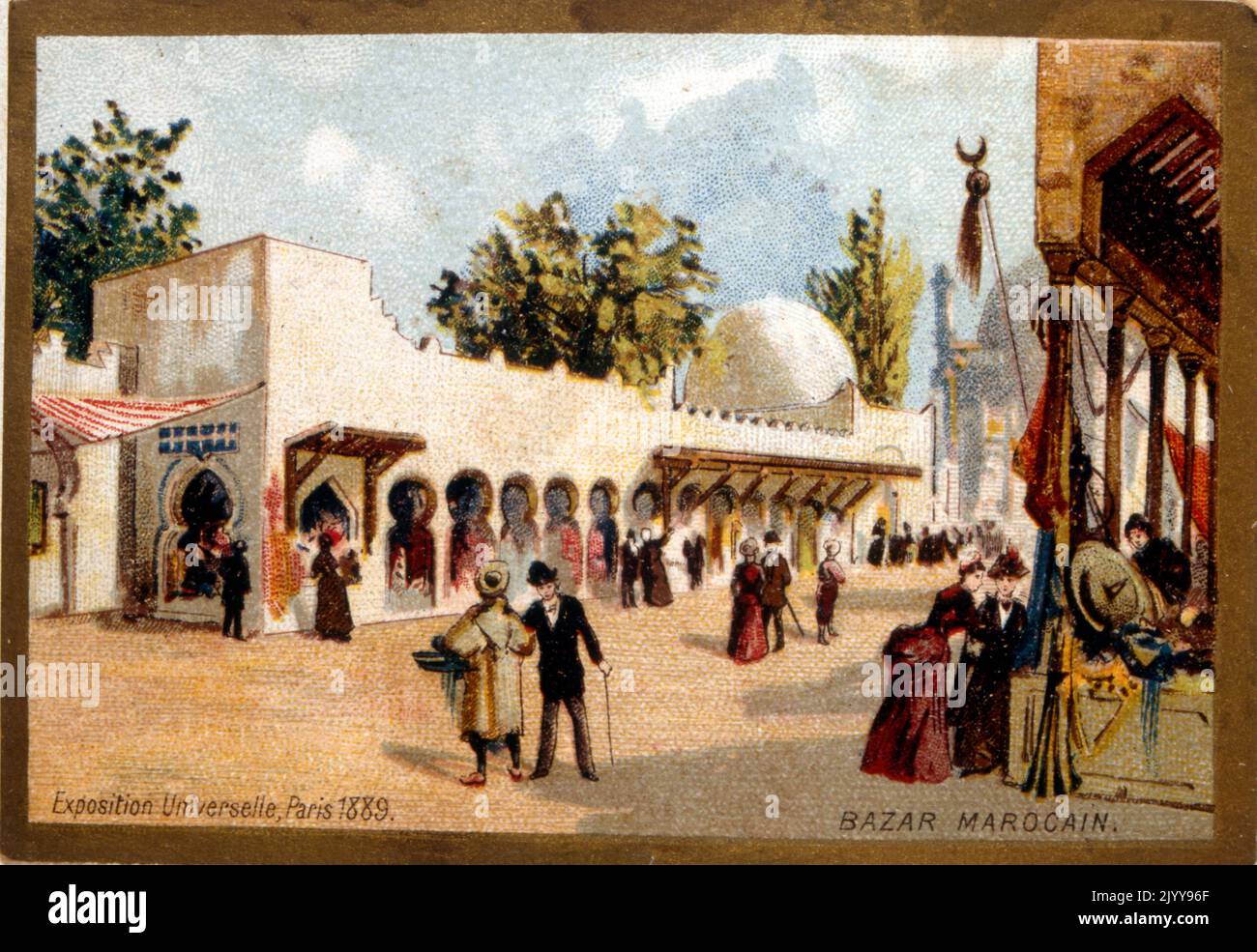 Exposition Universelle (World Fair) Paris, 1889; a coloured ...