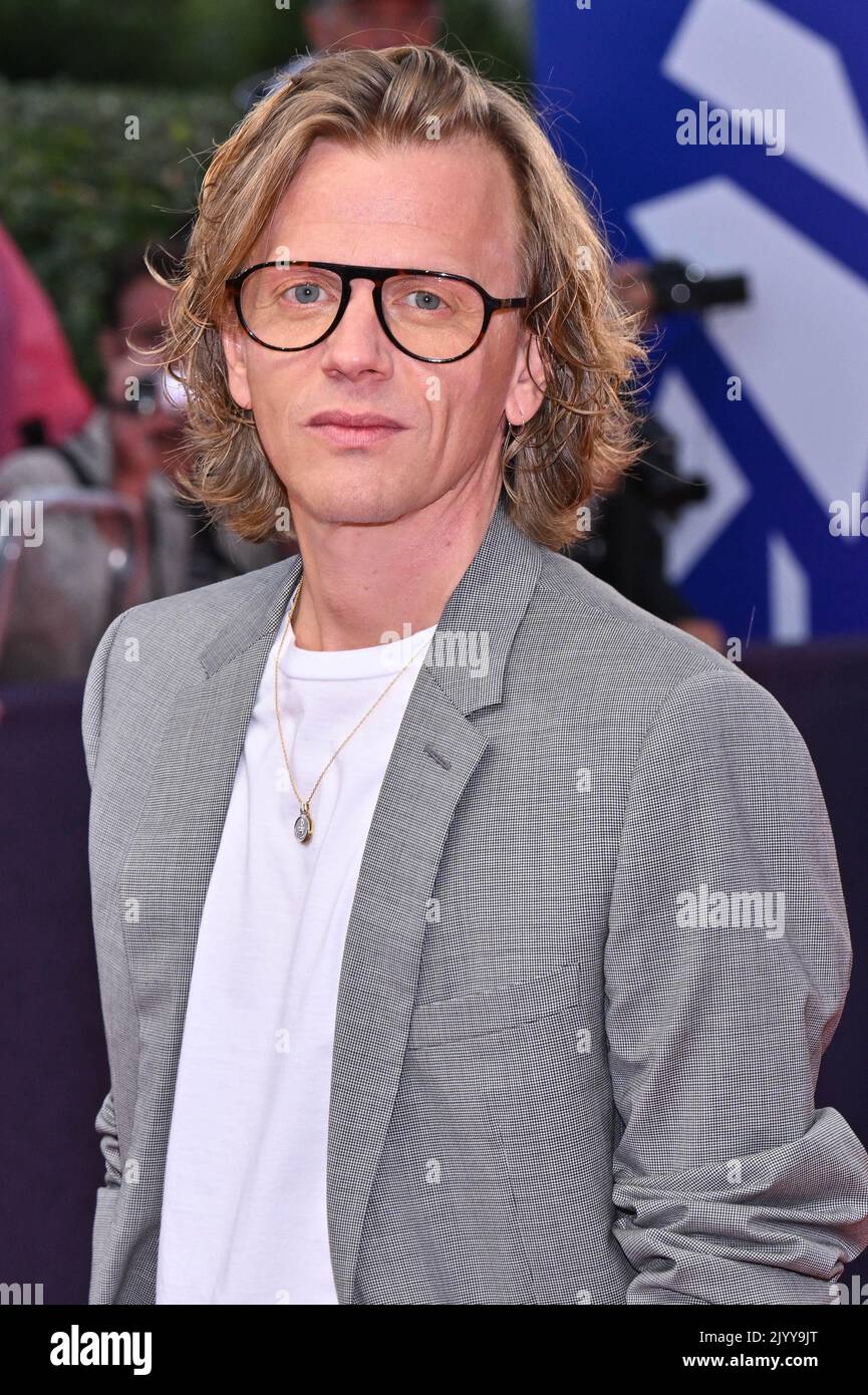 Alex Lutz attends the screening of the movie Triangle Of Sadness during ...