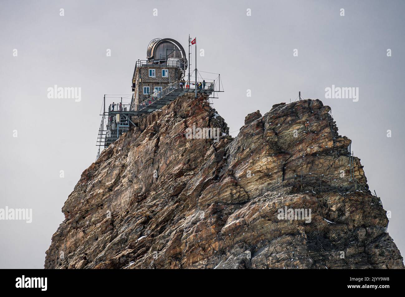 Sphinx Observatory at the top of Jungfraujoch in Grindelwald ...