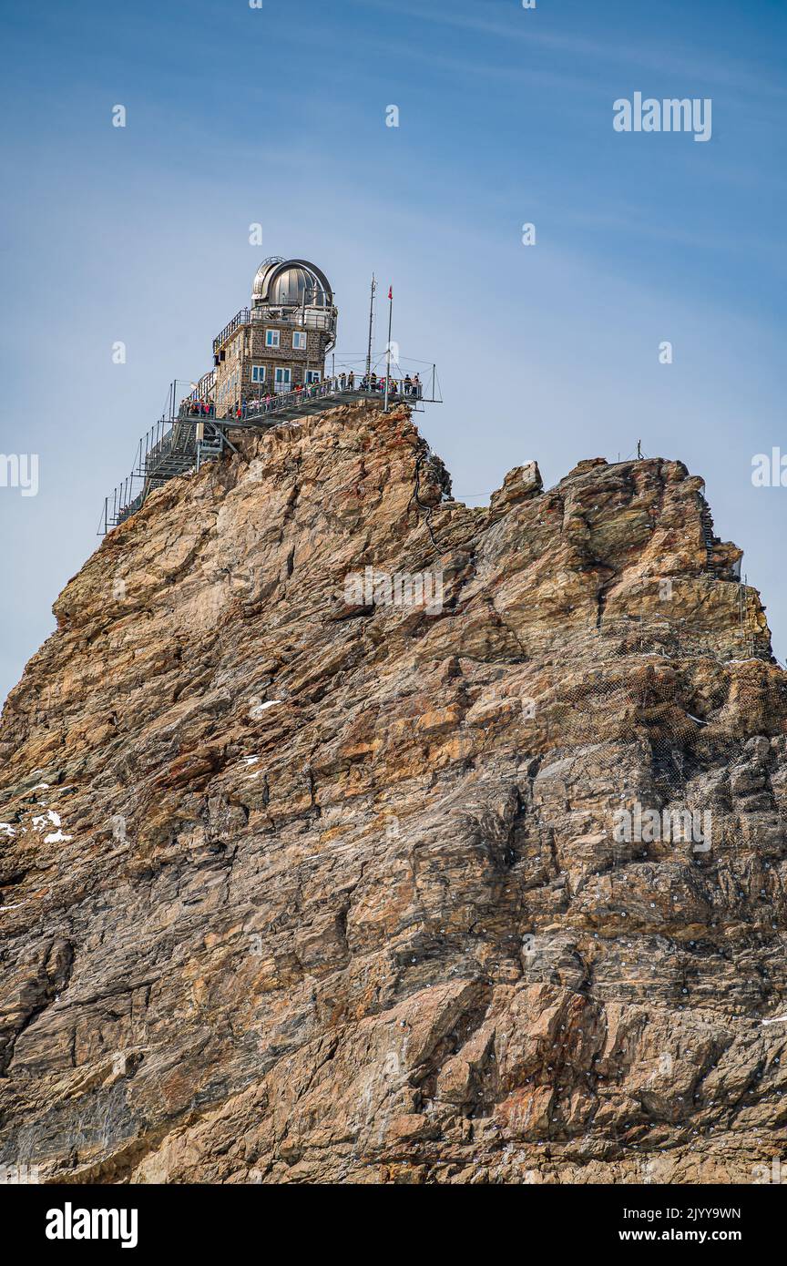 Sphinx Observatory at the top of Jungfraujoch in Grindelwald ...