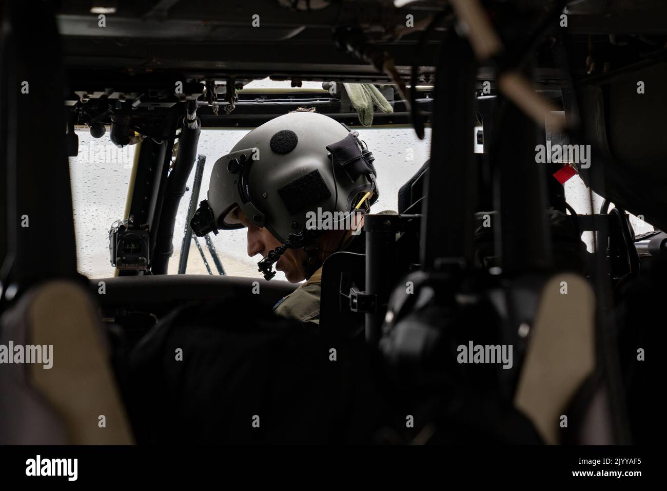 An Alaska Air National Guard HH-60G Pave Hawk pilot, assigned to the ...