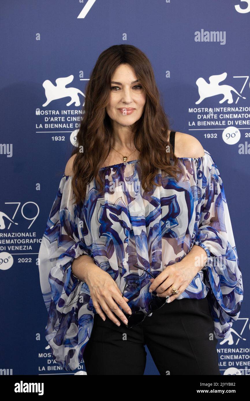 Venice, Italy. September 08, 2022, Monica Bellucci attends the ...