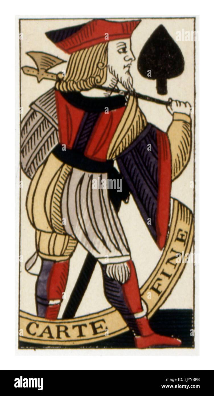 French 17th century playing card. (1659 Stock Photo - Alamy