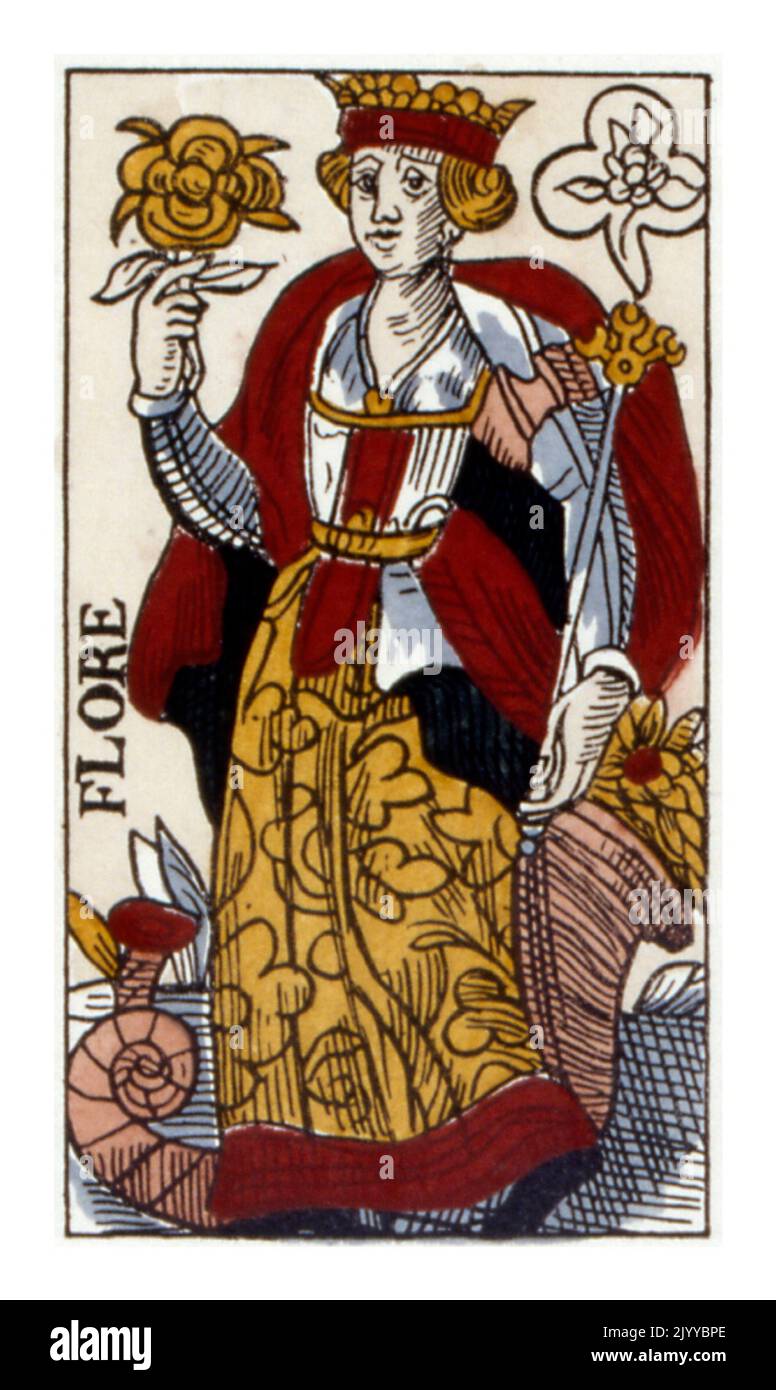 Playing card of a magical being belonging to a court vendor from the ...