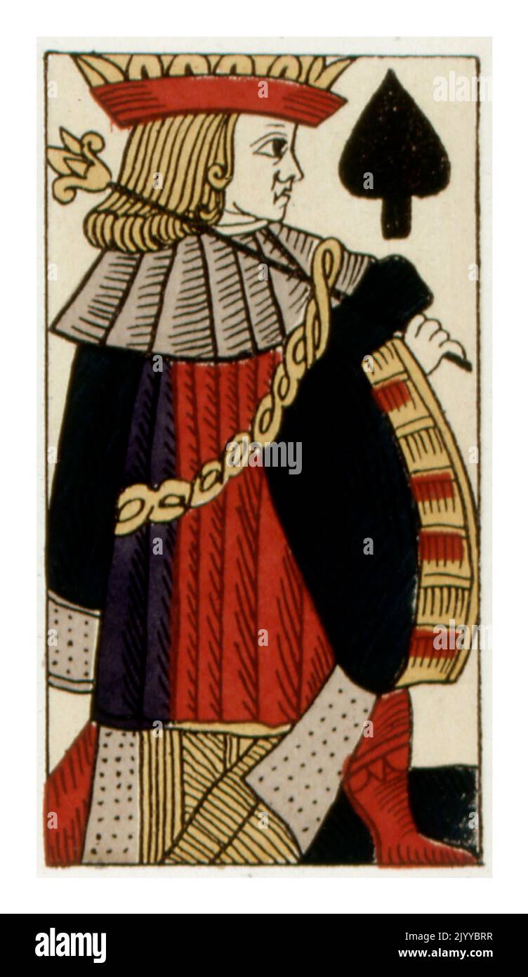French 17th century playing card. (1659 Stock Photo - Alamy