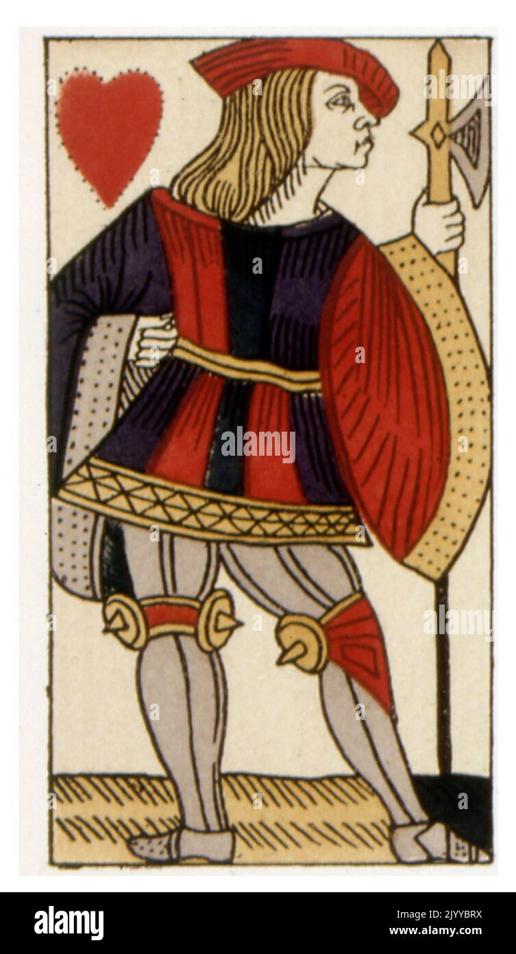 French 17th century playing card. (1659 Stock Photo - Alamy
