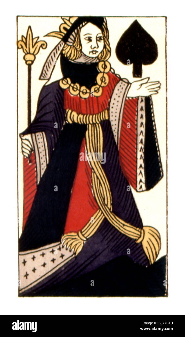 French 17th century playing card. (1659 Stock Photo - Alamy