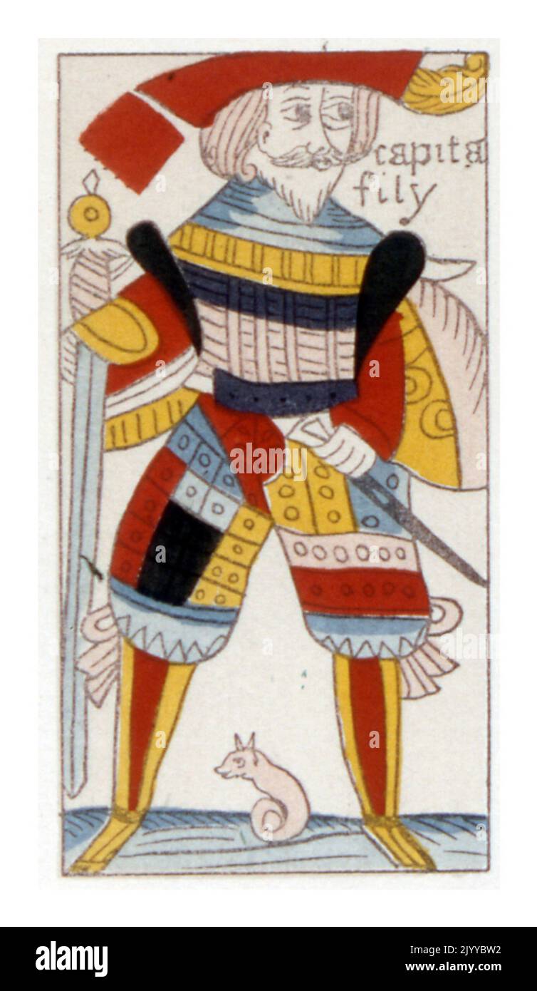 French 17th century playing card. (1659 Stock Photo - Alamy