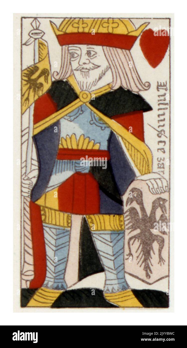 French 17th century playing card. (1659 Stock Photo - Alamy