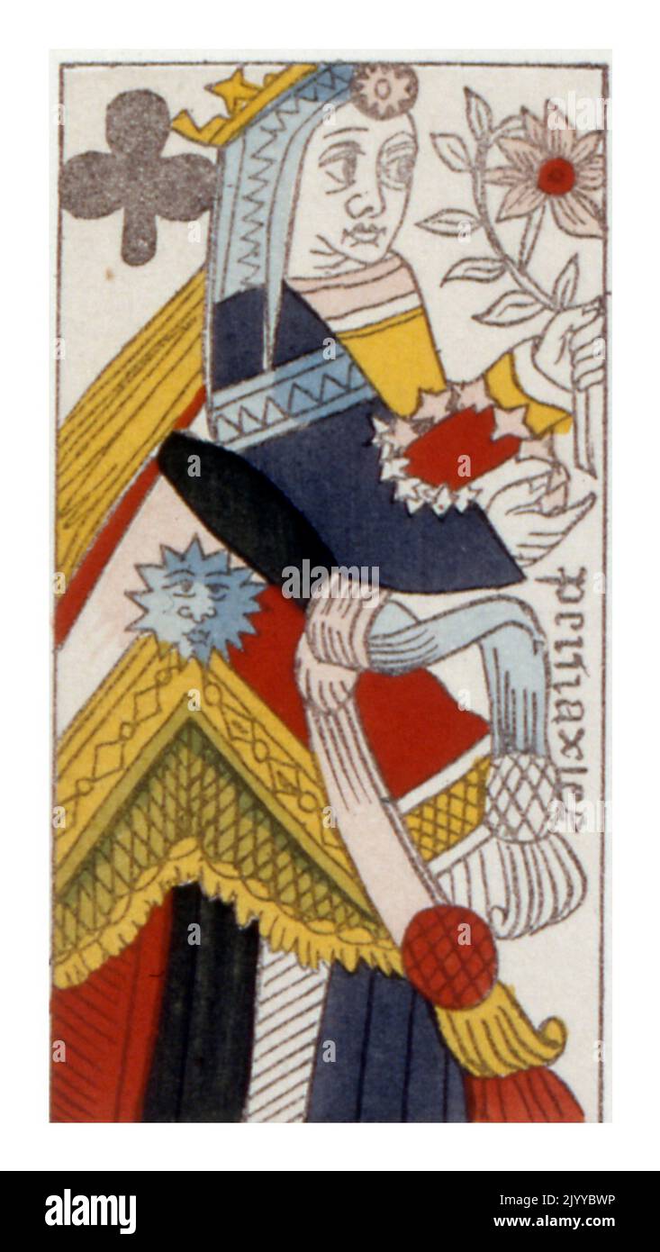 French 17th century playing card. (1659 Stock Photo - Alamy