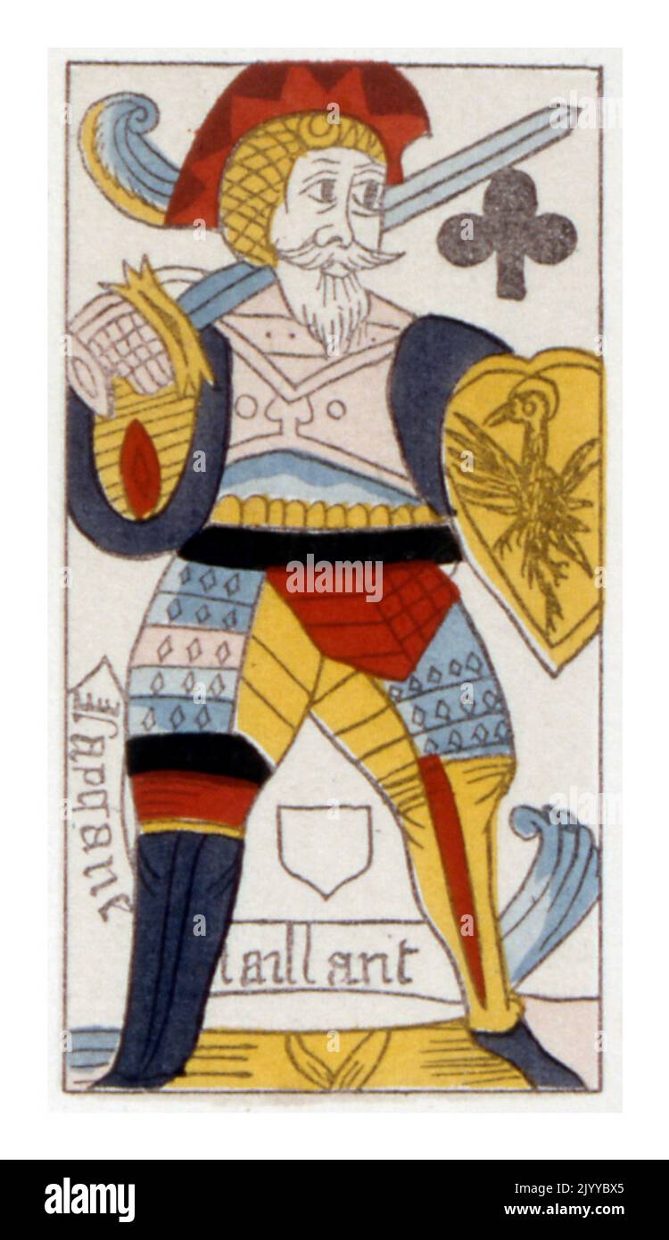 French 17th century playing card. (1659 Stock Photo - Alamy