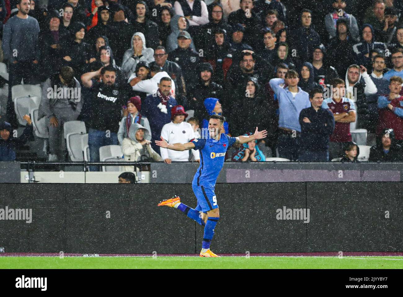 London, England, 8th September 2022. Andrei Cordea of FC Steaua ...