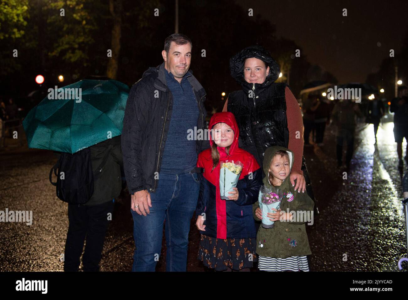 UK. 08th Sep, 2022. Robert and Stephanie James, with their childrem ...