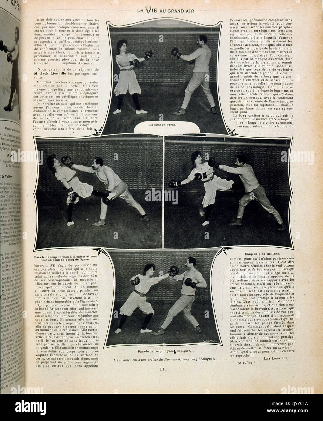 From the magazine La Vie au Grand Air (Life in the Outdoors); Black and ...