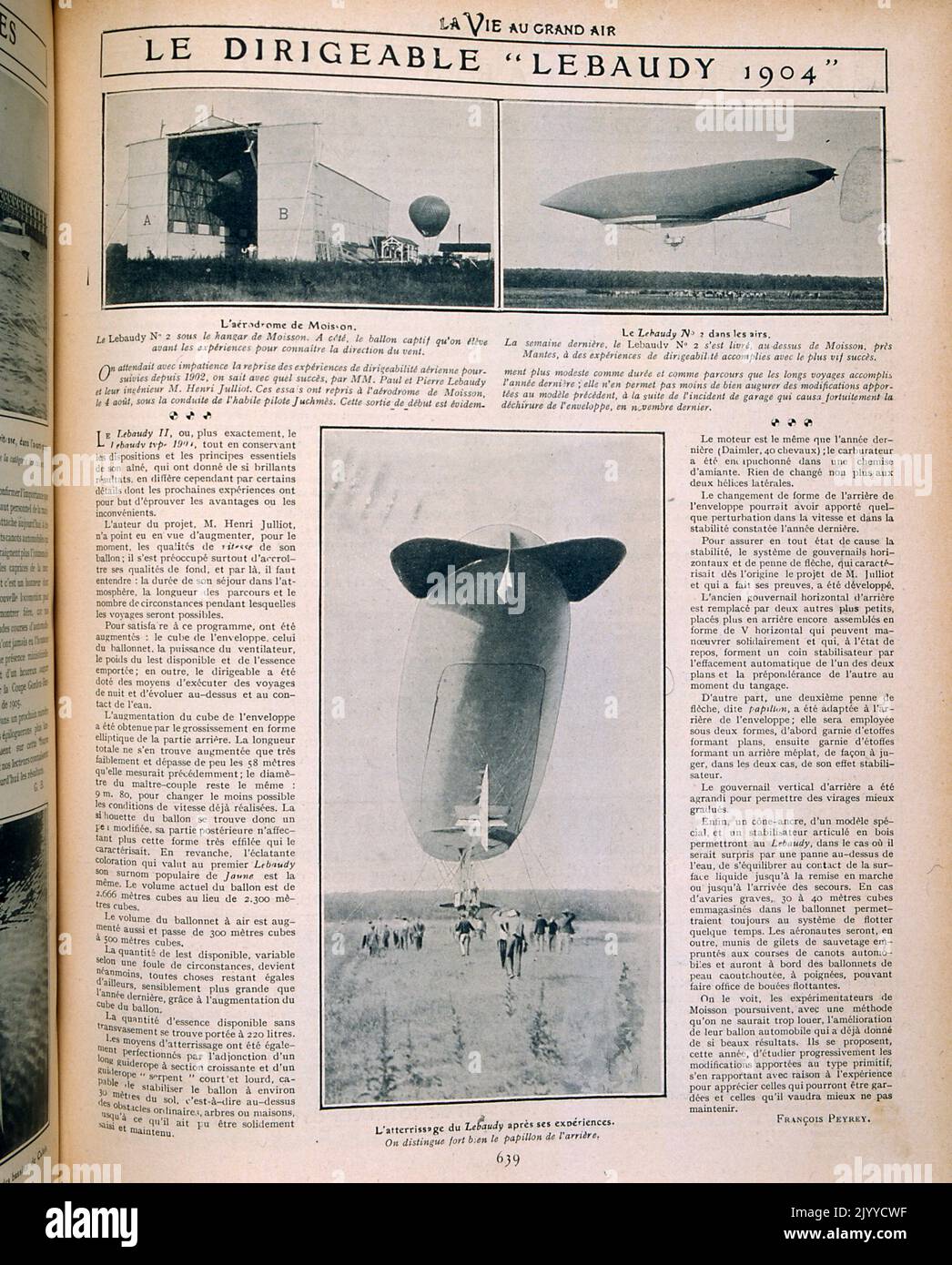 From the magazine La Vie au Grand Air (Life in the Outdoors); Black and ...