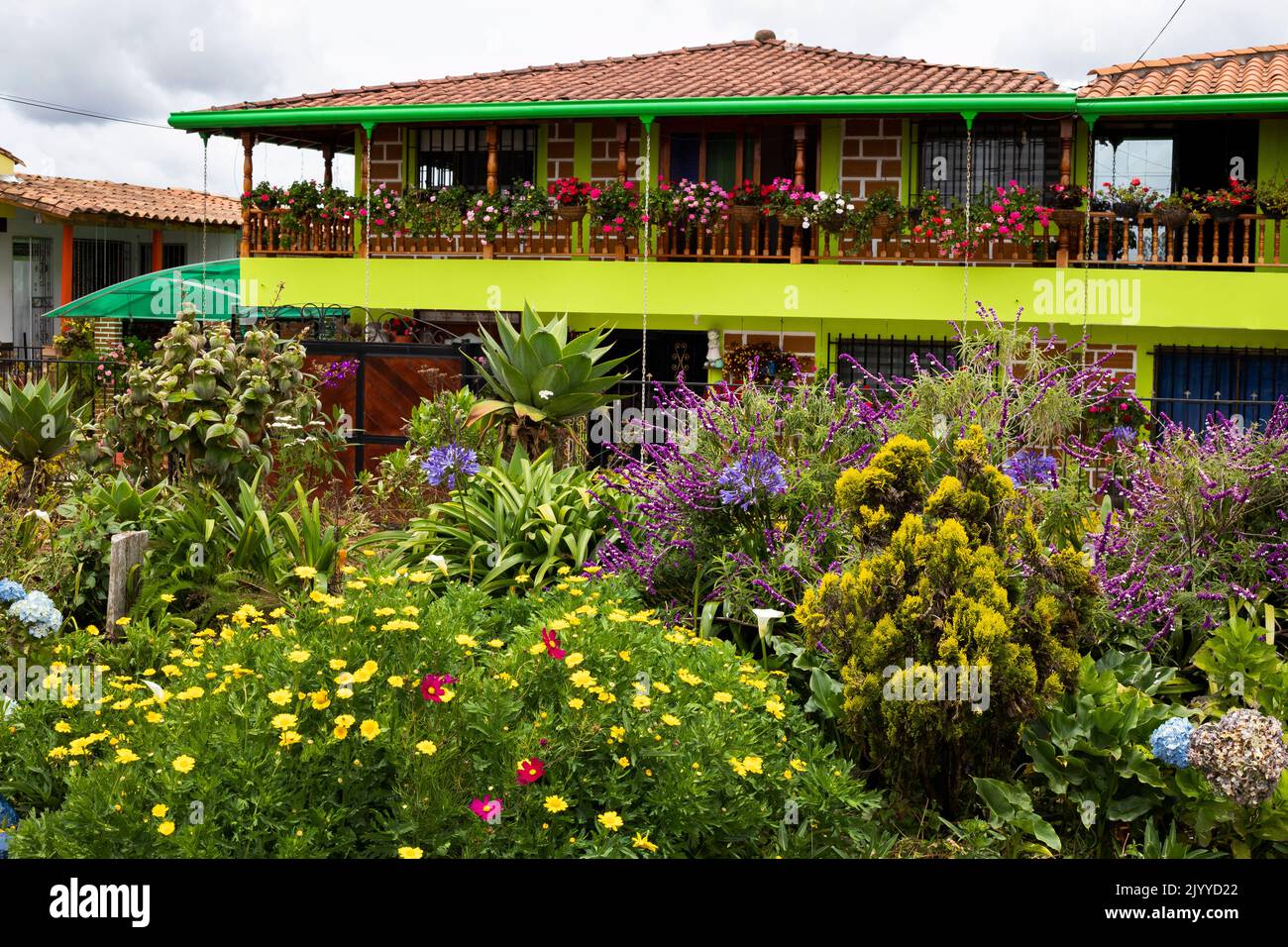 Colombian country house - Basic and rustic peasant construction Stock ...