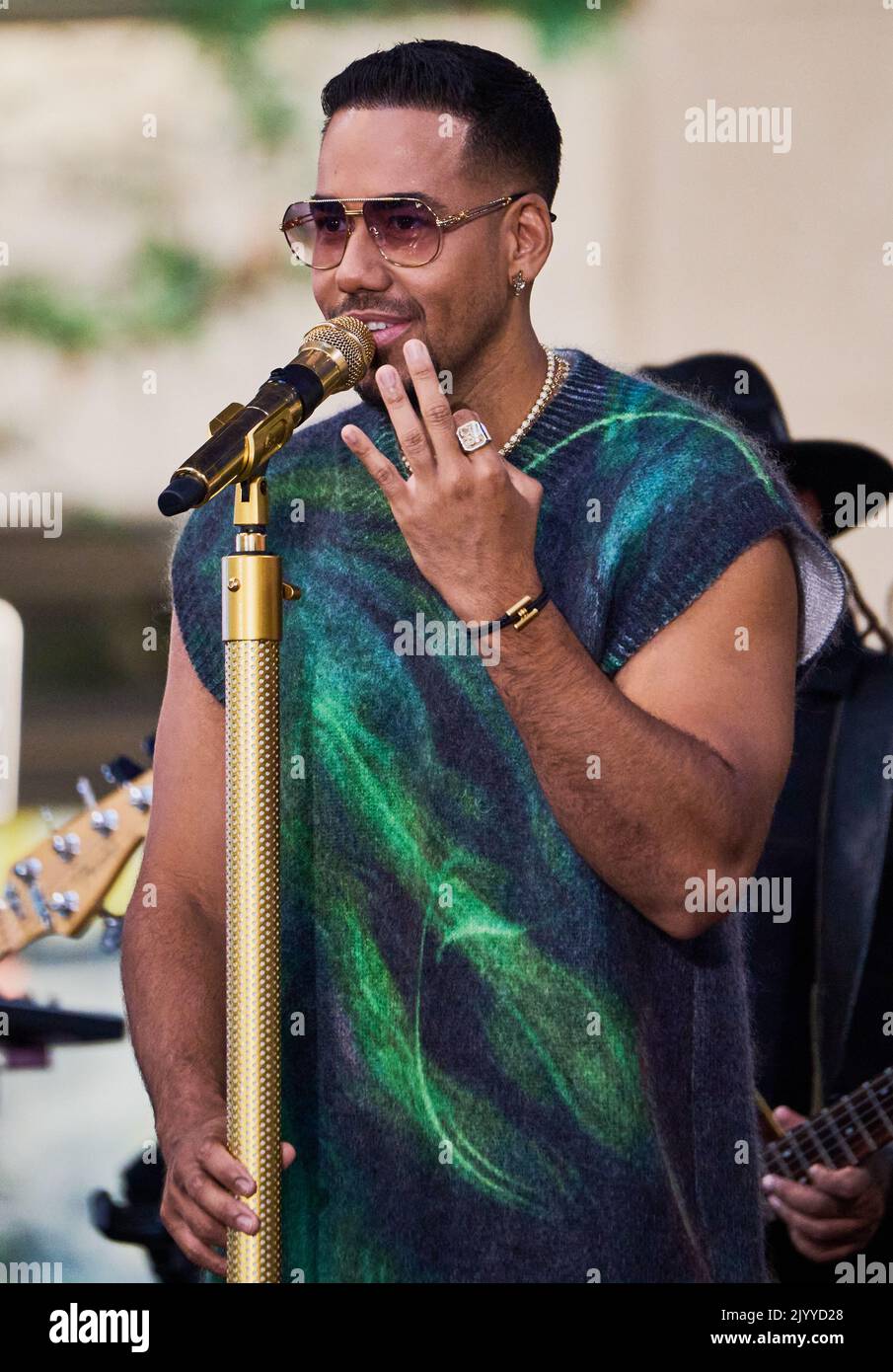 NEW YORK, NY, USA - JULY 22, 2022: Romeo Santos Performs on NBC's ...