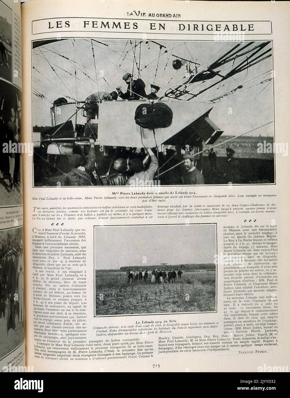 From the magazine La Vie au Grand Air (Life in the Outdoors); Black and ...