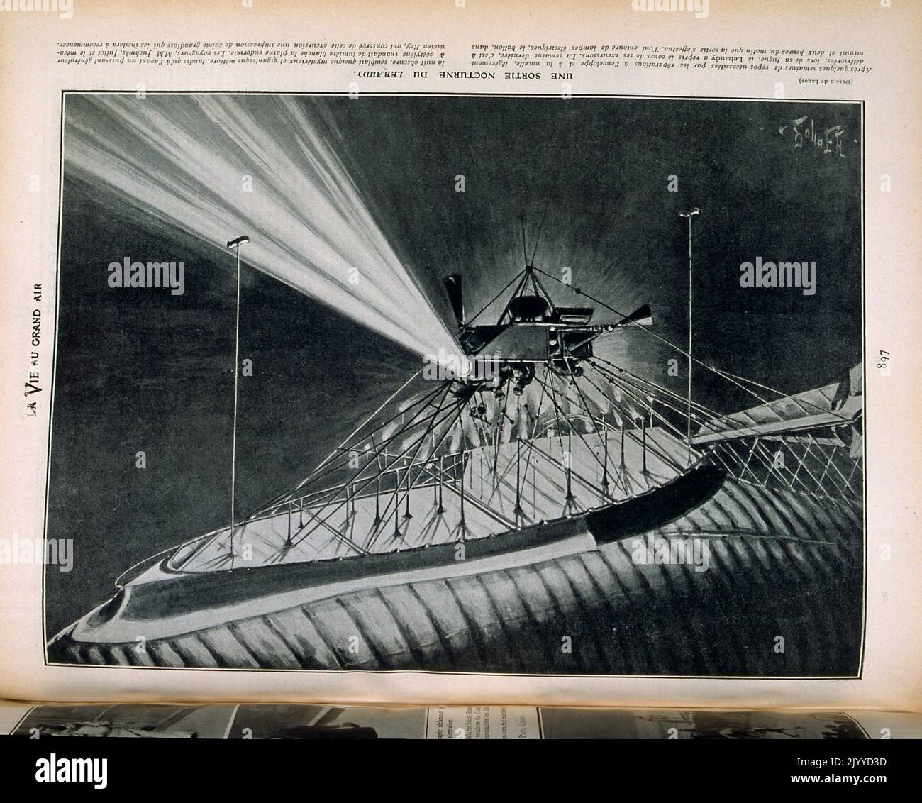 From the magazine La Vie au Grand Air (Life in the Outdoors); Black and ...