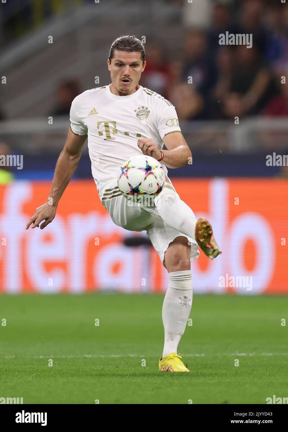 Milan, Italy, 7th September 2022. Marcel Sabitzer of Bayern Munchen ...