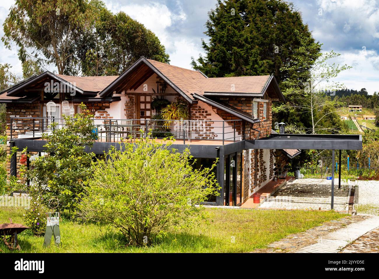 Colombian colonial architecture - Antioquia rural peasant house Stock ...
