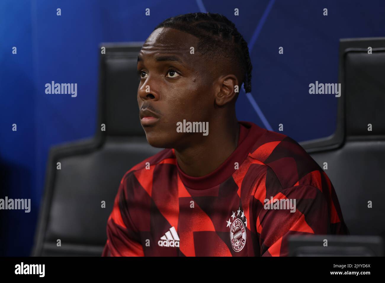 Milan, Italy, 7th September 2022. Mathys Tel of Bayern Munchen looks on ...