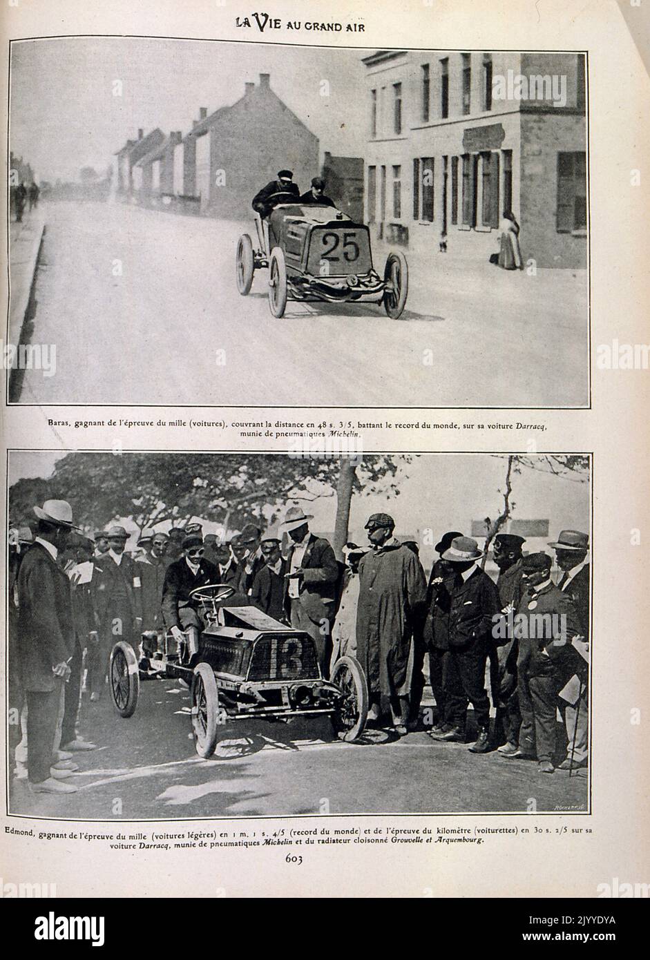 From the magazine La Vie au Grand Air (Life in the Outdoors); Black and ...