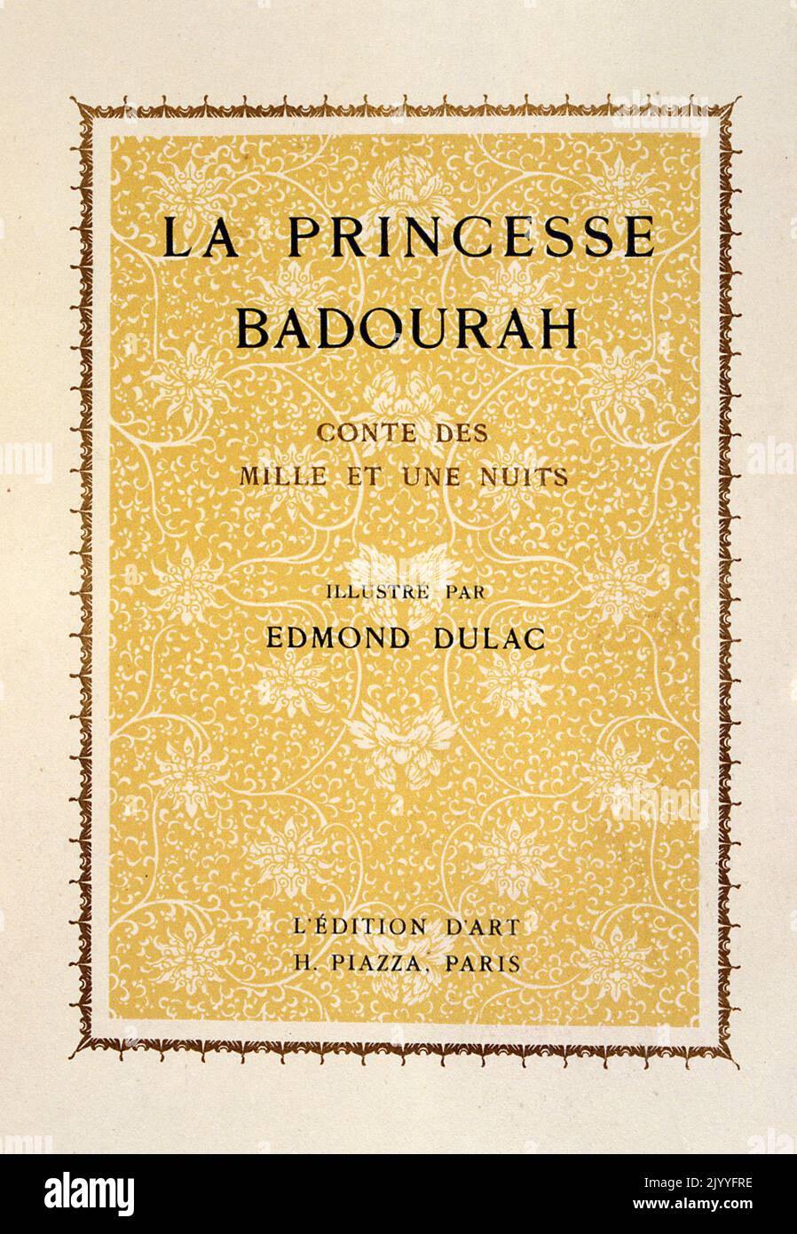 Opening page of 'Princess Badoura: A Tale from the Arabian Nights ...