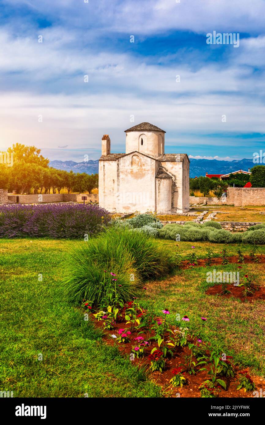 Nin town and Church of the Holy Cross is a Croatian Pre-Romanesque ...