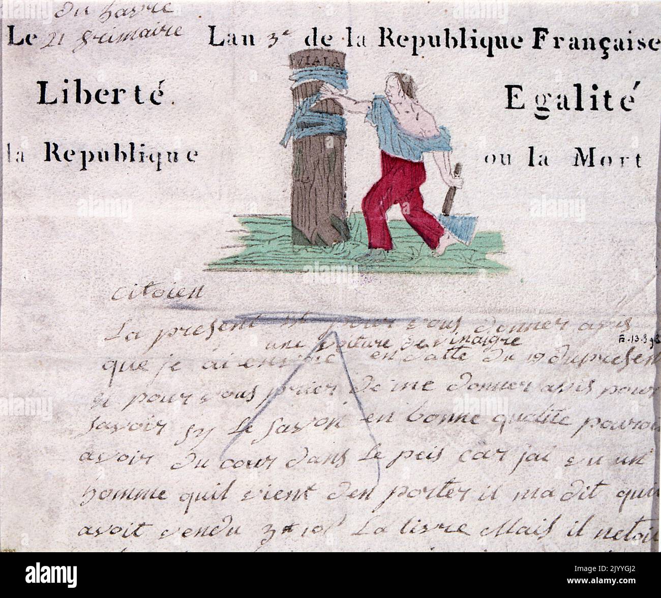 Coloured Illustration entitled 'The Year of the Third French Republic ...