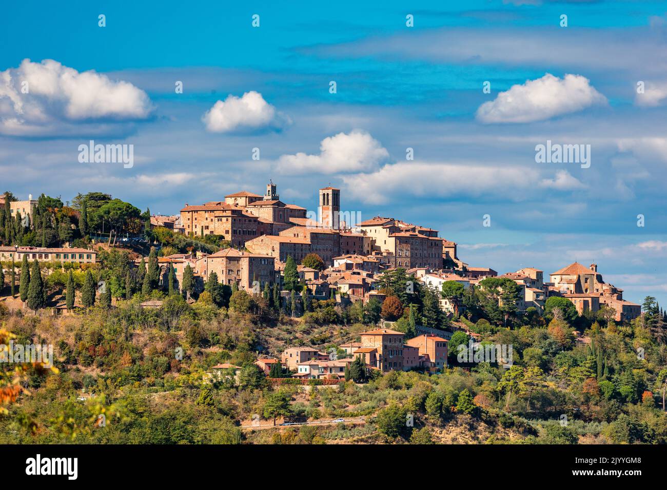 Village of Montepulciano with wonderful architecture and houses. A ...
