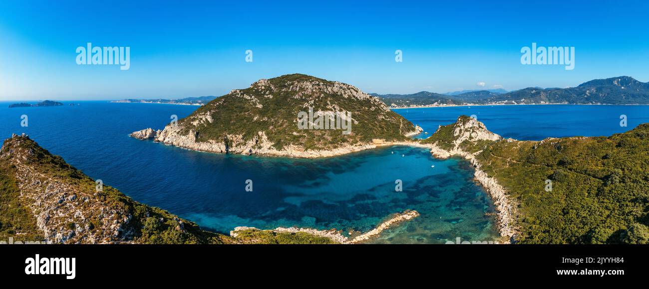 Porto Timoni is an amazing beautiful double beach in Corfu, Greece ...
